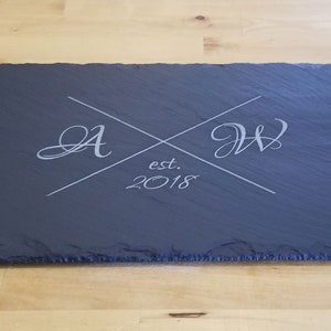 Slate Tray With Custom Laser Engraving - Etsy