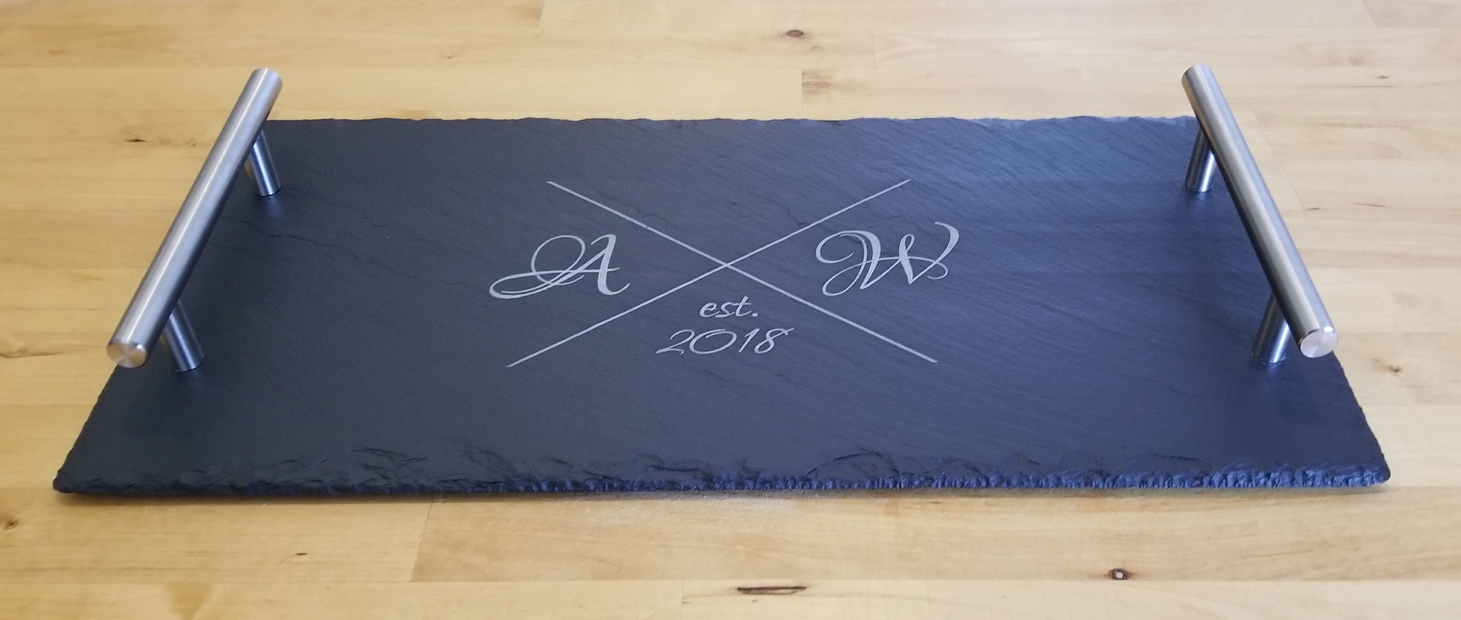 Slate Tray With Custom Laser Engraving - Etsy