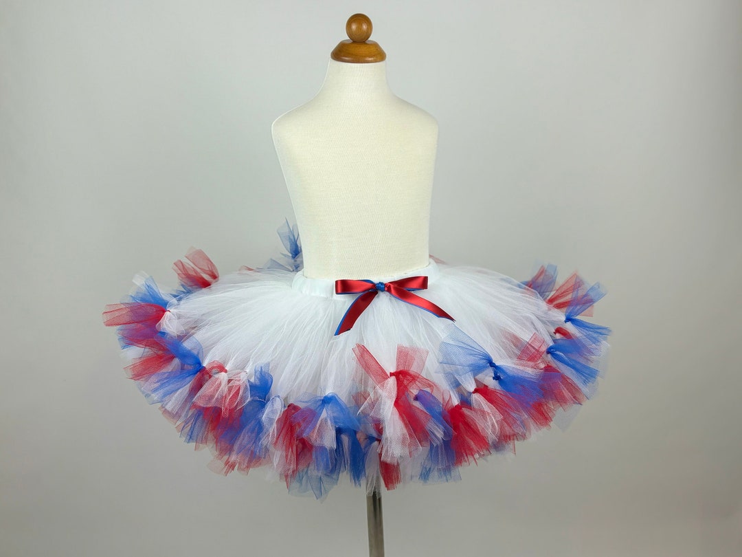4th of July Petti Tutu Sewn Tutu Skirt, Red, White, Blue, Independence ...