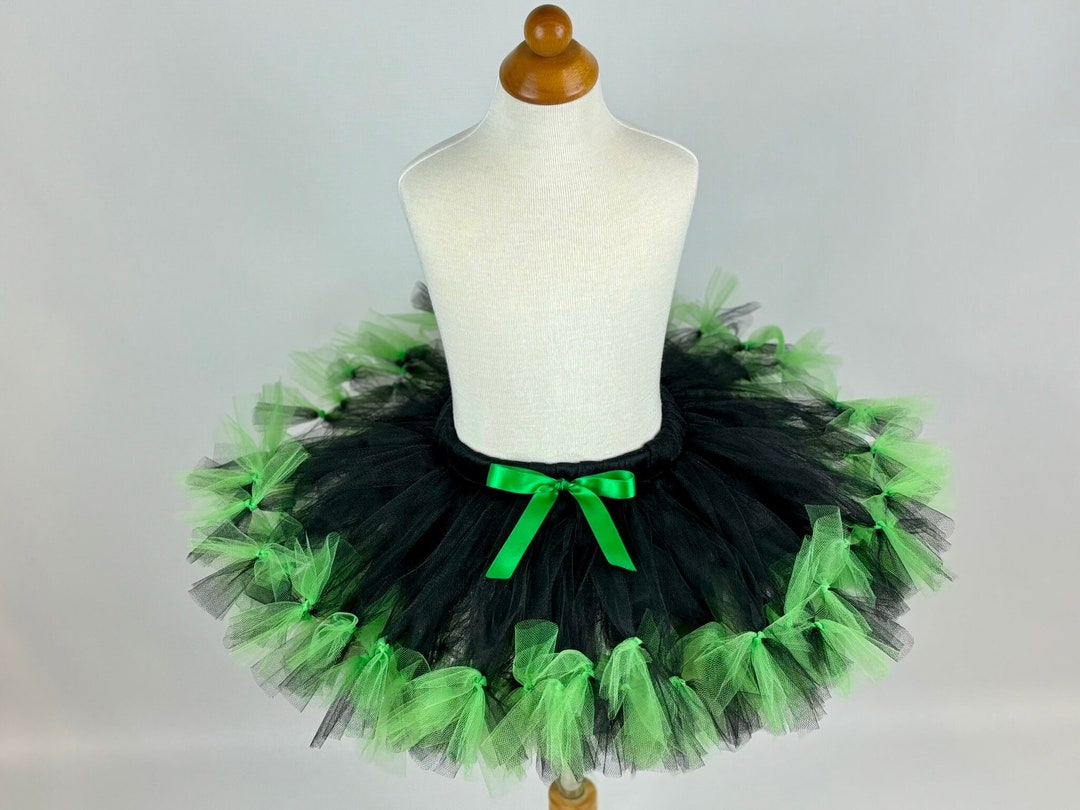 Black and Green Sewn Petti Tutu, Petti Skirt, Birthday Party, Gothic ...