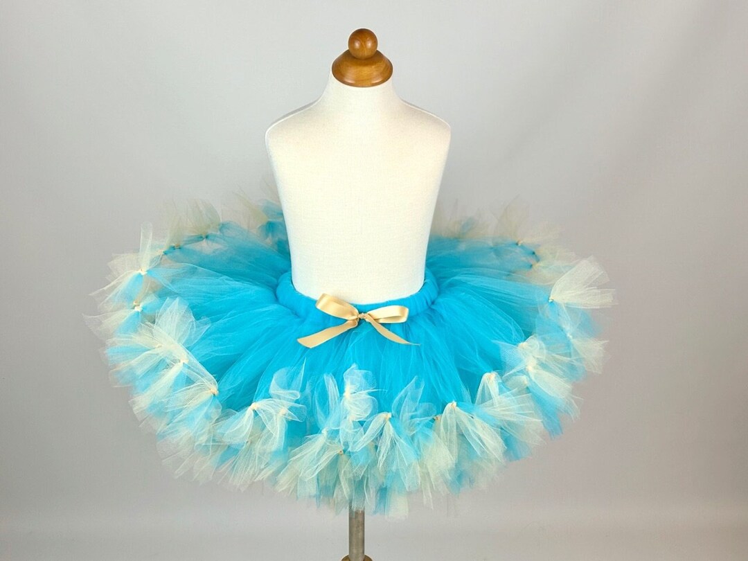 Turquoise and Champagne Petti Tutu, Photo Prop, Girls Clothing, Petti ...