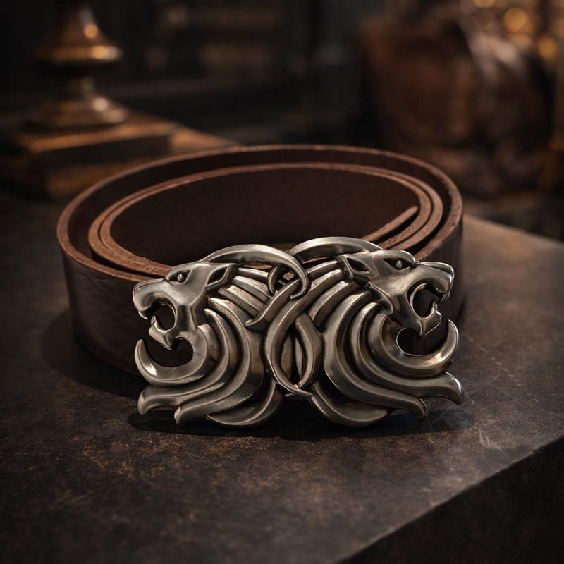 Men Buckle Lion - Etsy