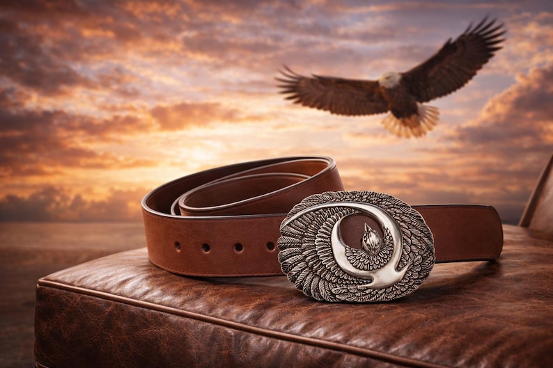 Eagle Belt Buckle – Antique Silver Finish - Etsy