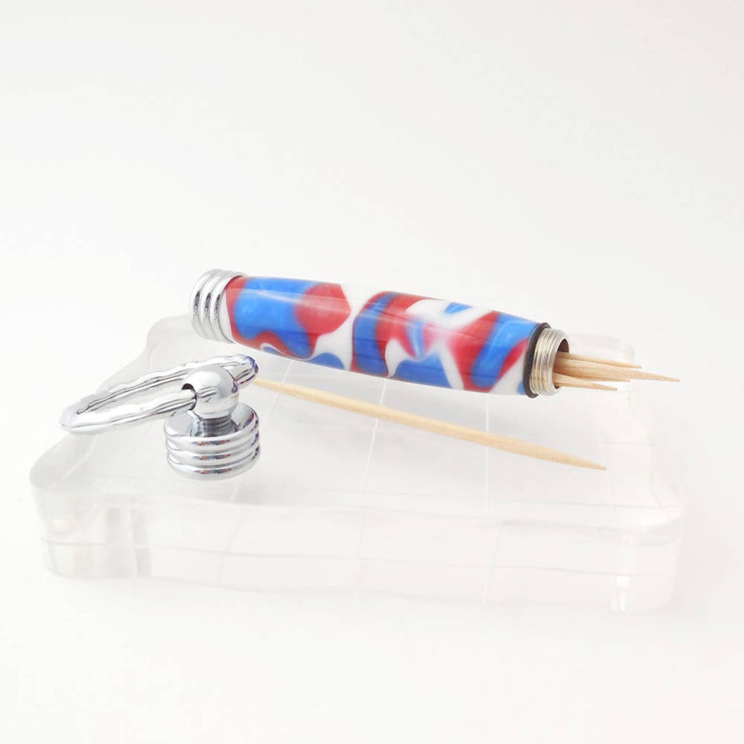 Keychains, Secret Compartment Red, White and Blue - Etsy