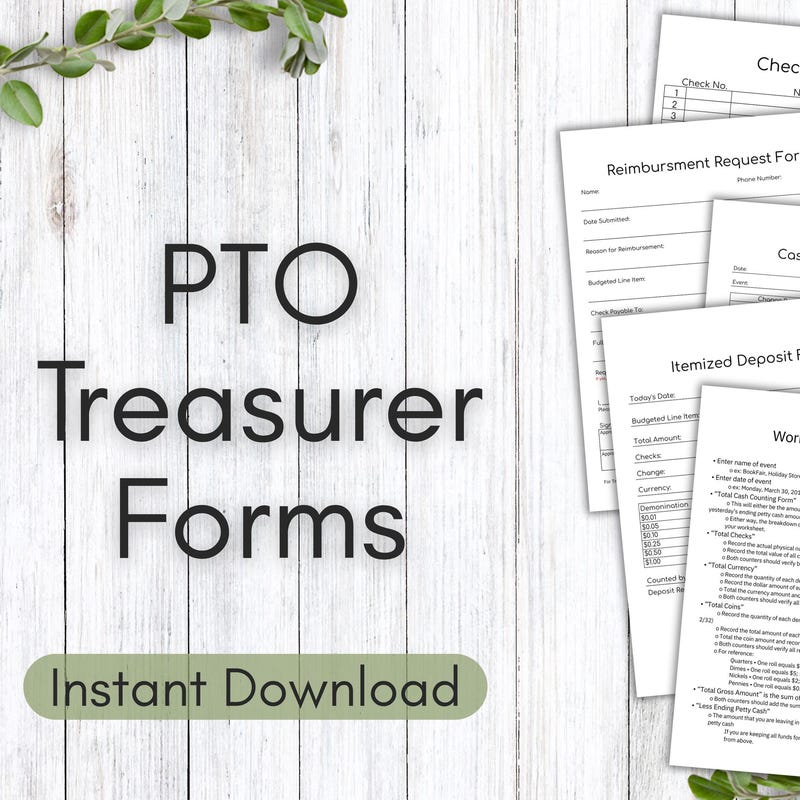Pto Treasurerer - Etsy