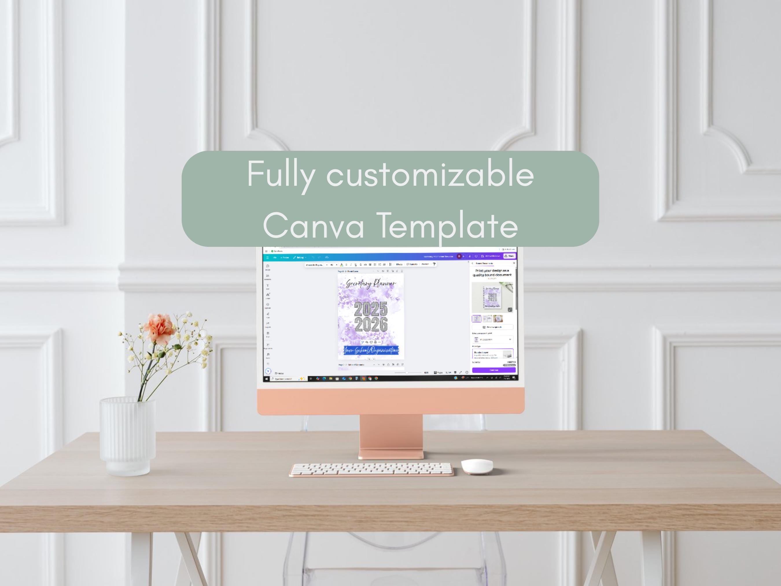 PTO/PTA Secretary Planner Canva Template - Etsy