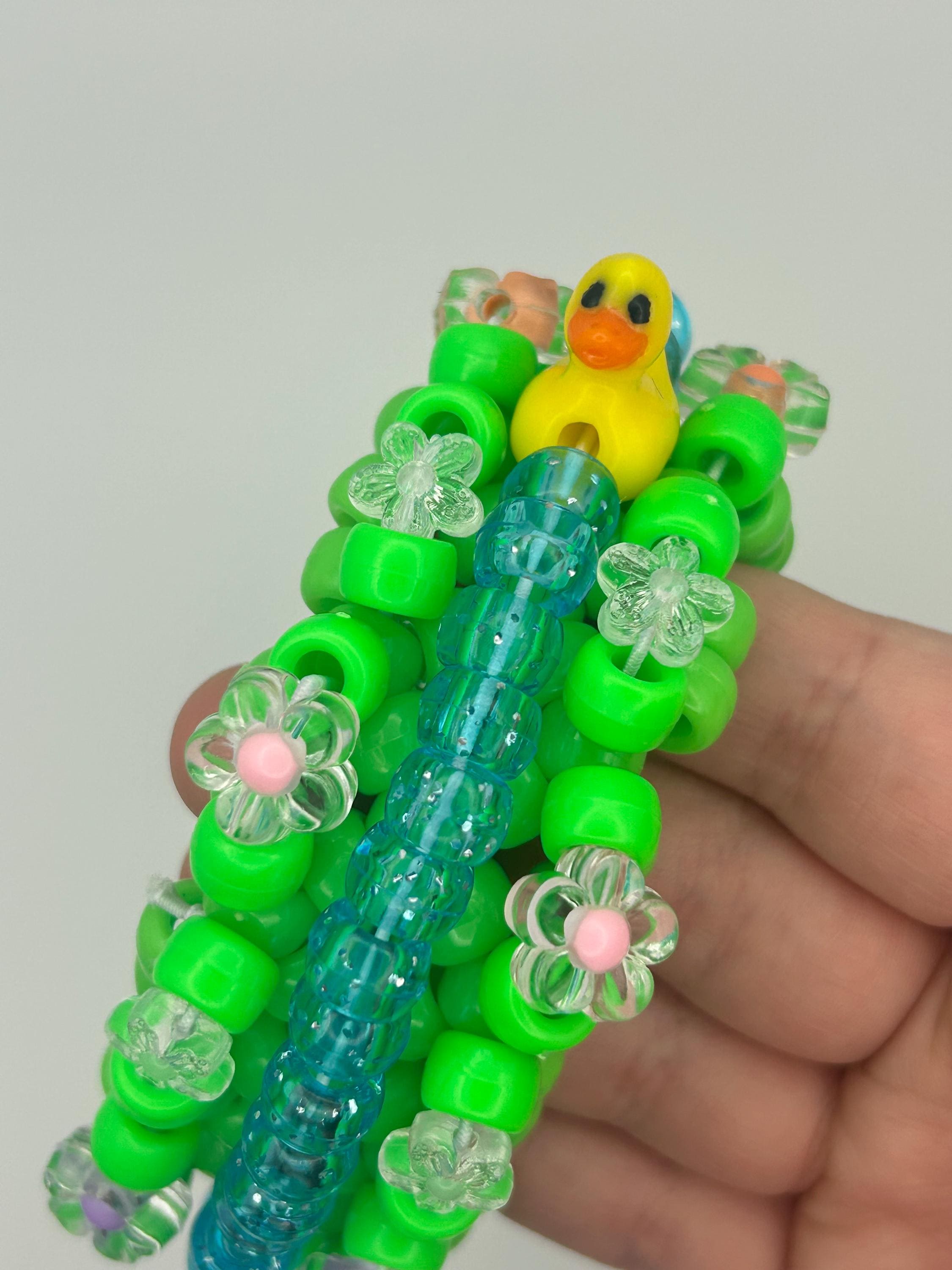 Kandi Duck Rotator Cuff Bracelet, Customizable, Premade, Party Favors ...