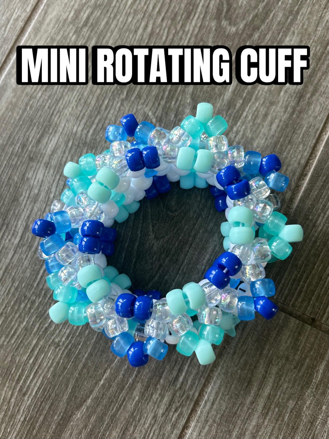 Kandi Rotator Cuff Bracelet, Customizable, Premade, Party Favors ...