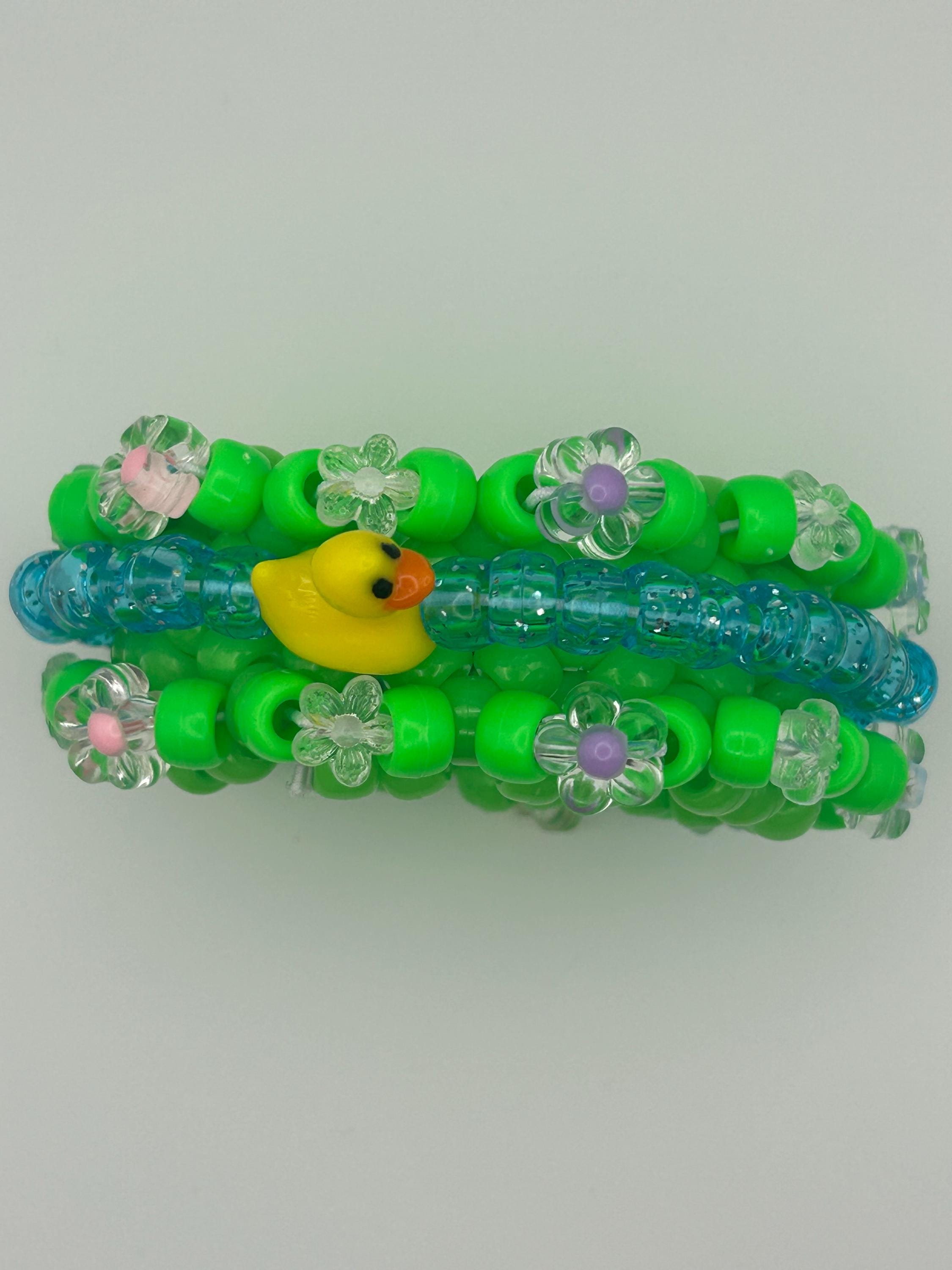 Kandi Duck Rotator Cuff Bracelet, Customizable, Premade, Party Favors ...