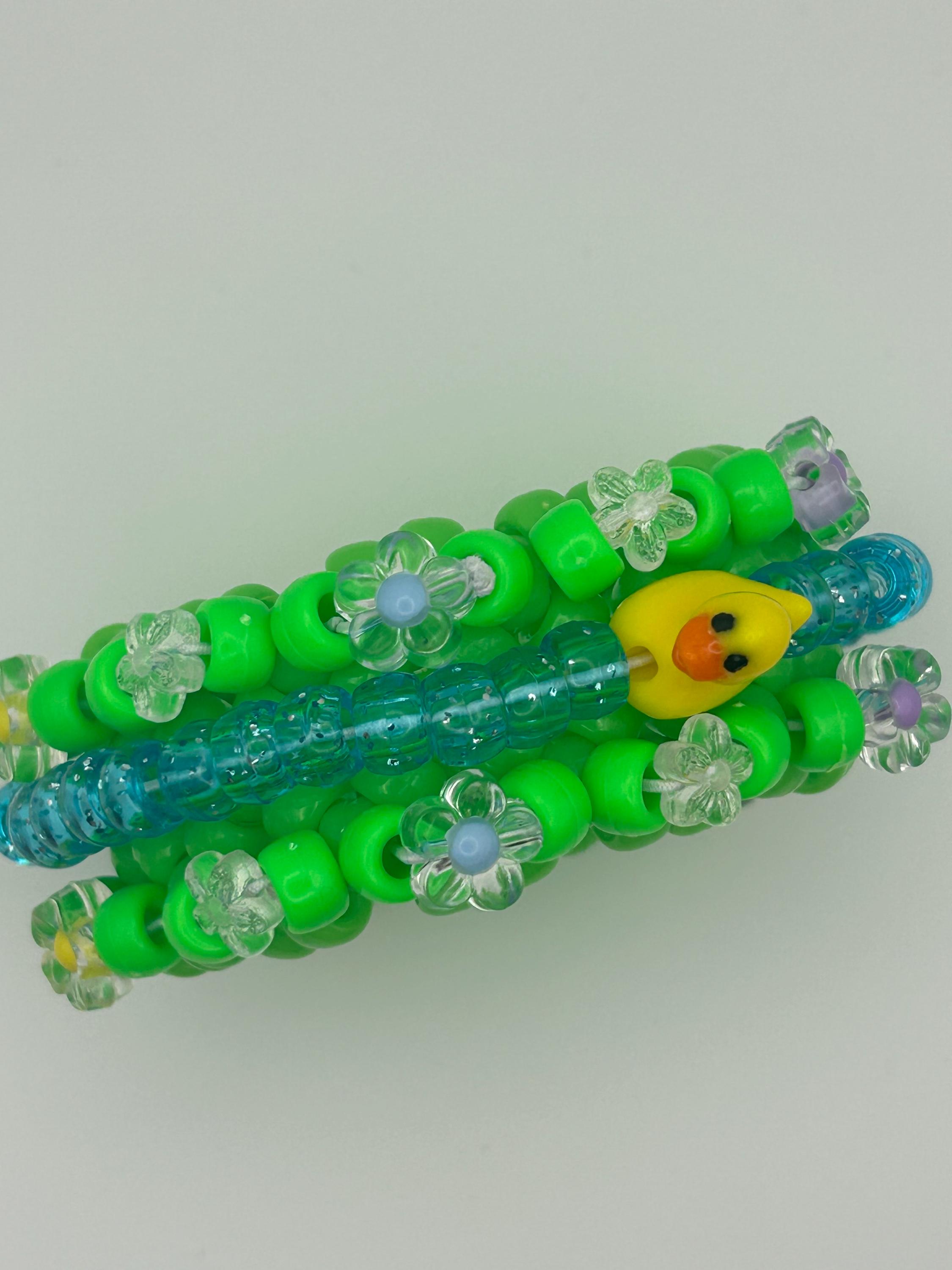 Kandi Duck Rotator Cuff Bracelet, Customizable, Premade, Party Favors ...