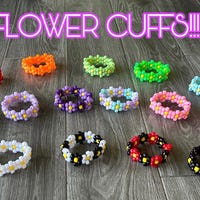 8 Flower Rave Bracelets - Etsy