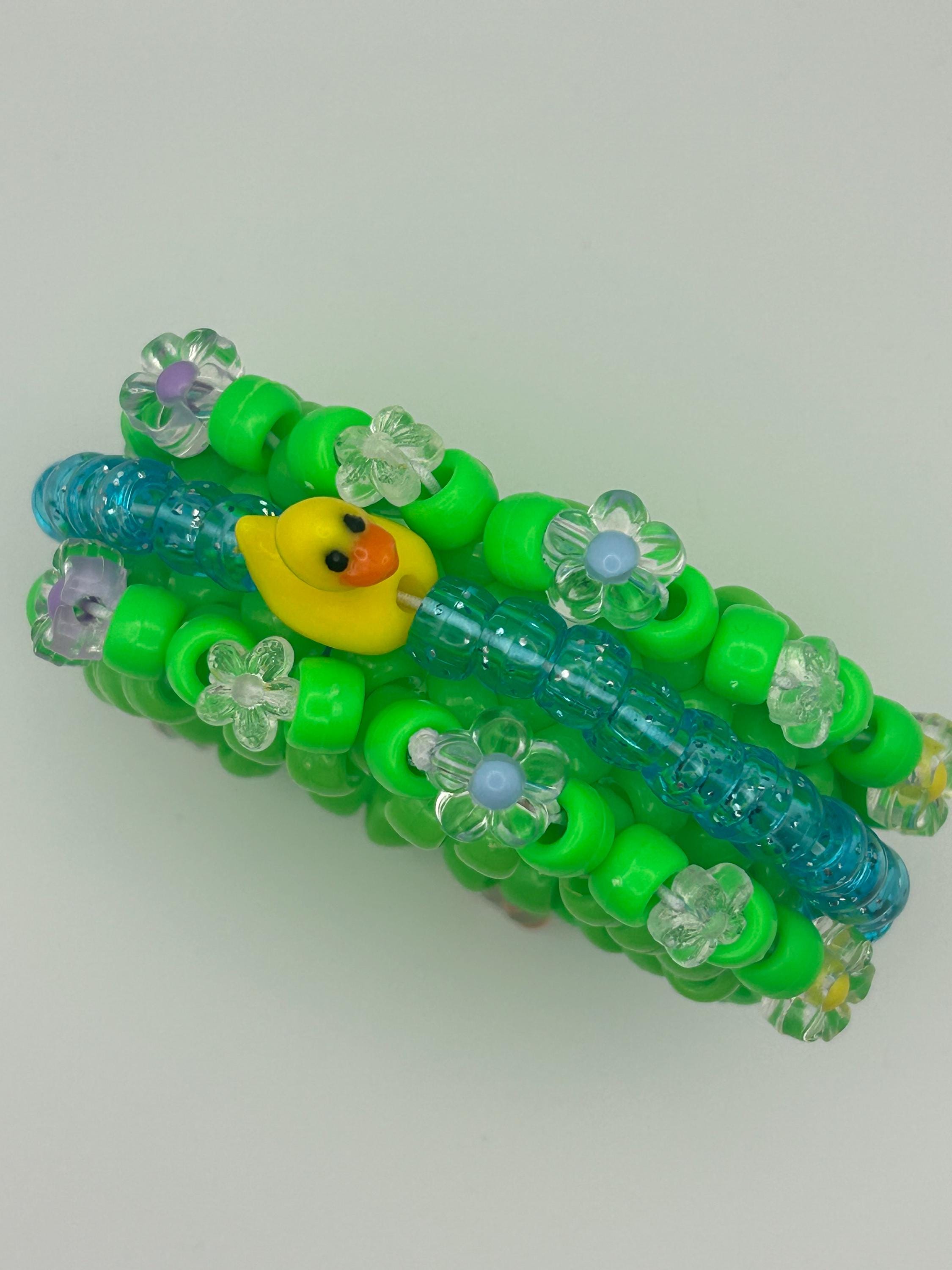 Kandi Duck Rotator Cuff Bracelet, Customizable, Premade, Party Favors ...