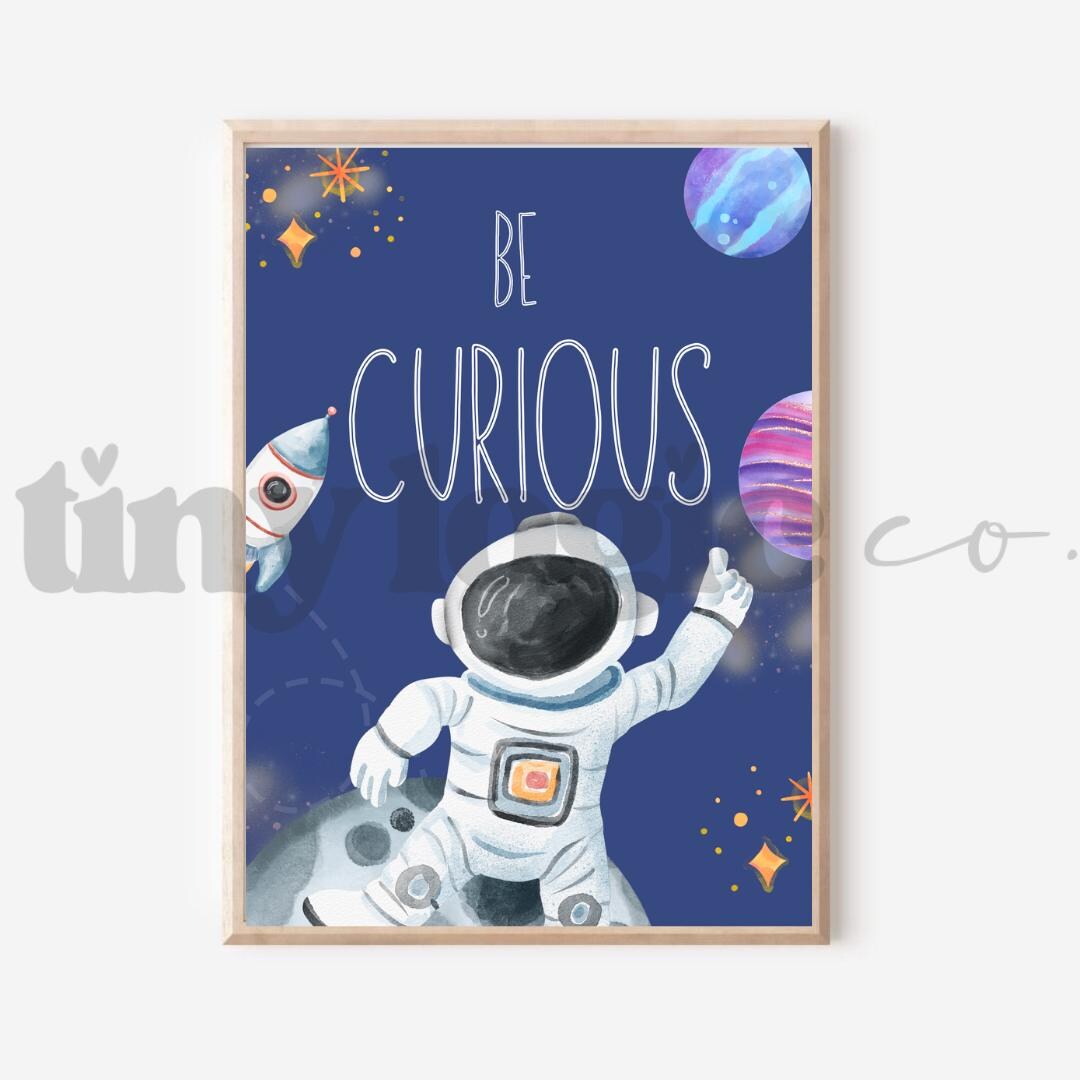Space Themed Motivational Wall Print: Classroom Decor - Etsy Australia