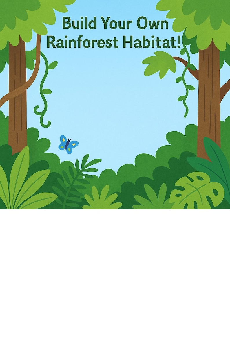 Printable 3D Rainforest Diorama Craft Kit | STEM Project (PDF) - Etsy