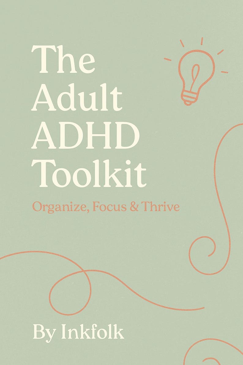 ADHD Planner Toolkit | Focus Tracker, Emotional Regulation (digital ...