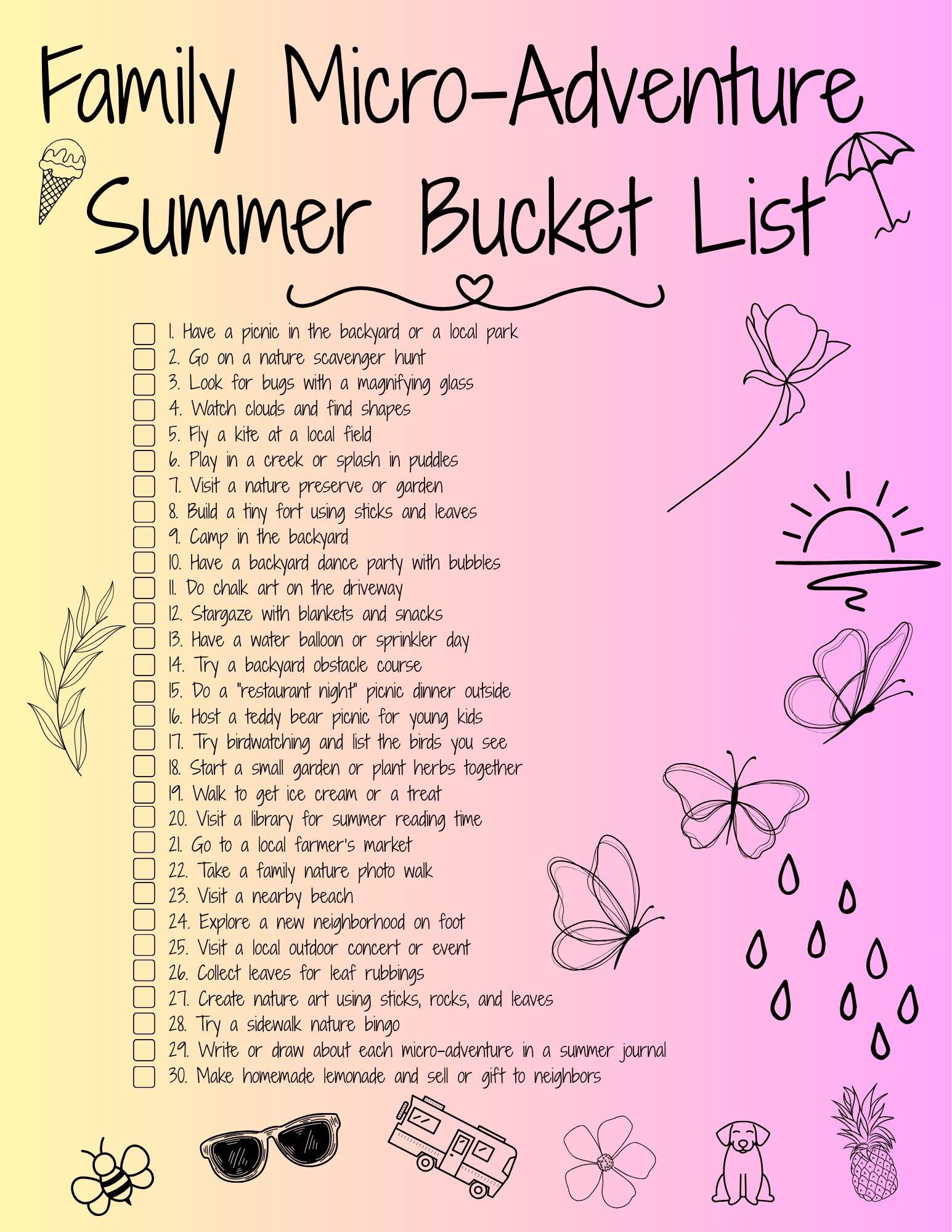 Screen-free Summer Activity Pack for Kids | 10 Printable Pages ...