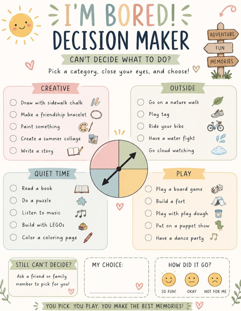 Screen-free Summer Activity Pack for Kids | 10 Printable Pages ...