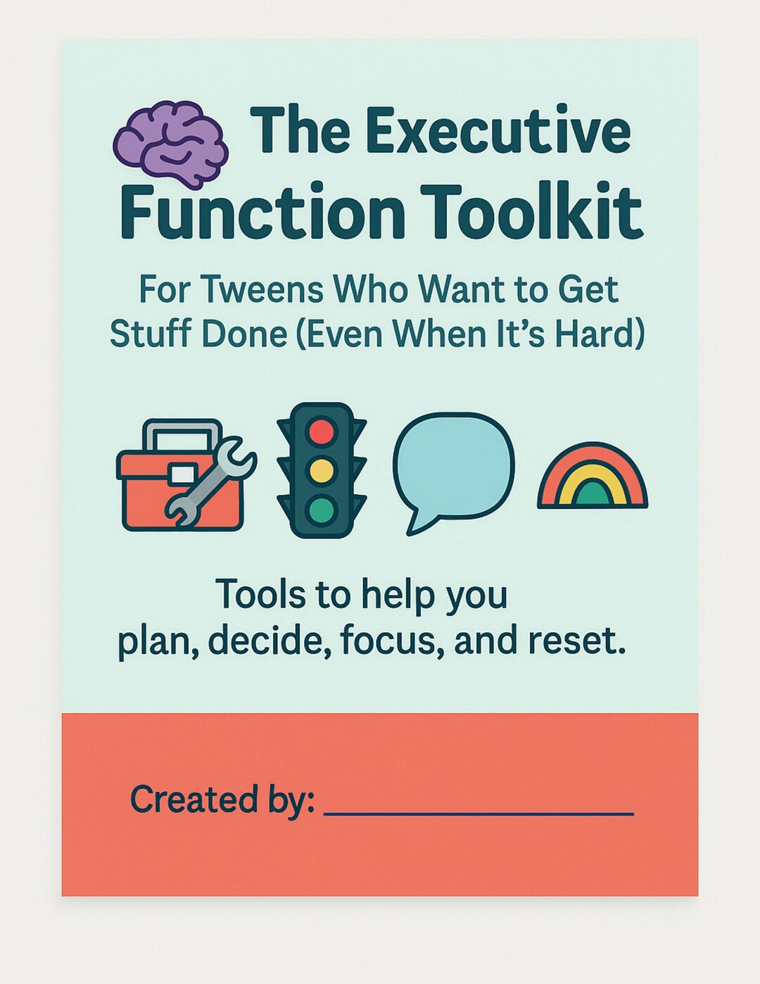 Tween Executive Function Toolkit – Printable Workbook (PDF) - Etsy