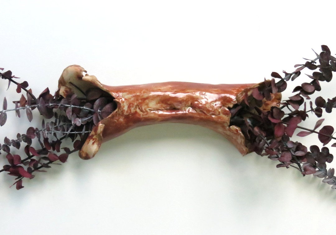 Earthy Ceramic Wall Pocket Rustic Clay Wall Vase Rust and Cream Wall ...