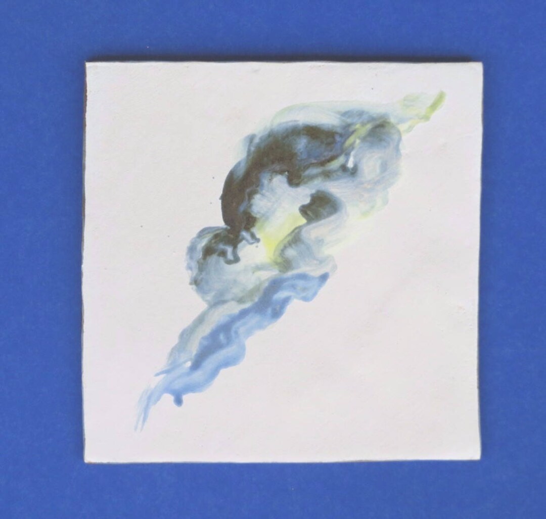 Contemporary Ceramic Wall Tile Abstract Clay Hanging Minimalist Pottery ...