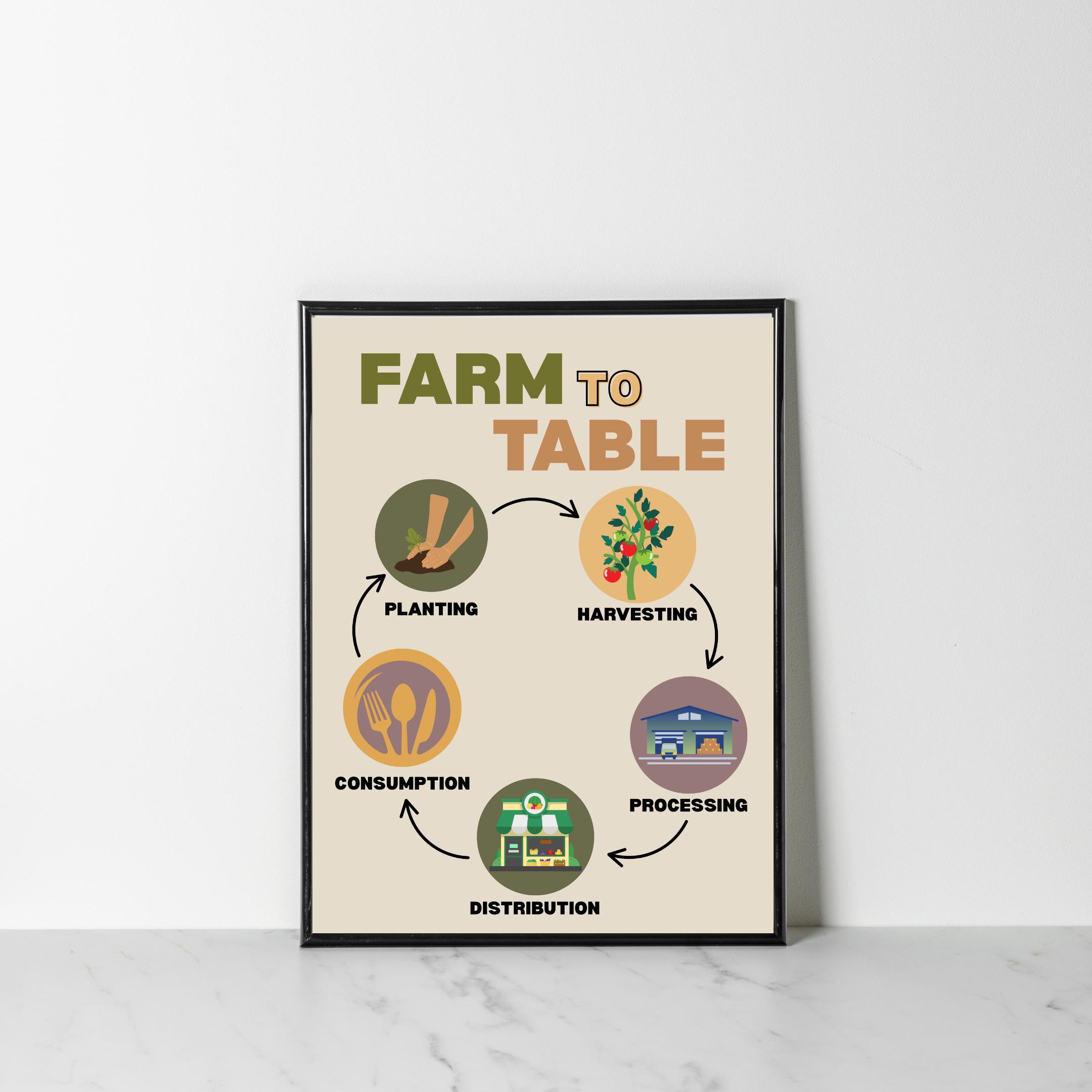 Classroom Posters | Farm to Table Classroom Posters | Classroom Decor ...
