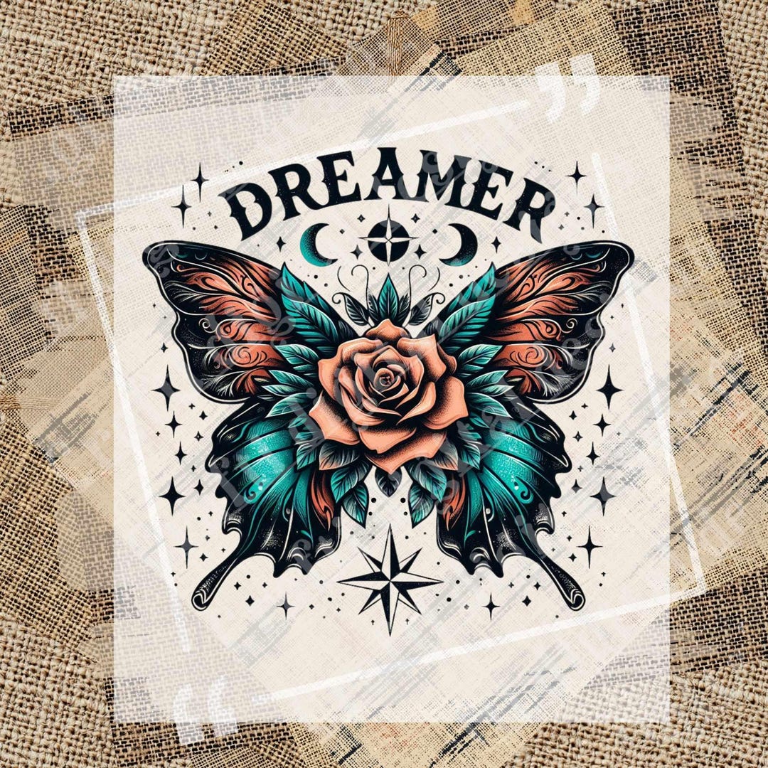Dreamer PNG, Compass Rose, Butterfly PNG, Butterflies Png, Digital ...