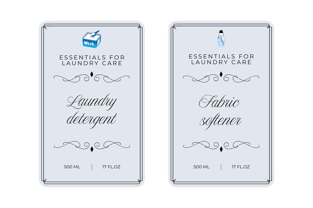 Laundry Care Tag – Digital Label for Detergent and Fabric Softener - Etsy