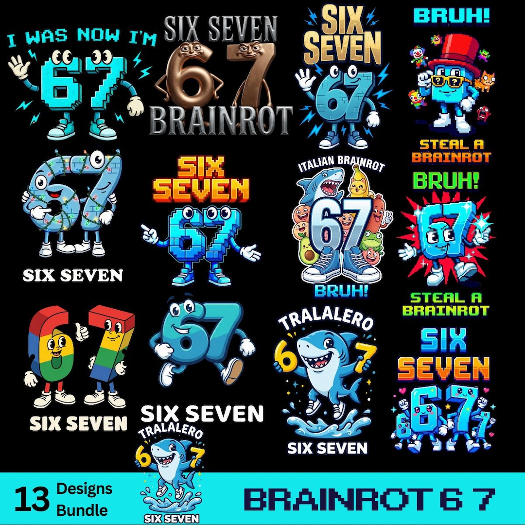 Italian Brainrot Six-seven Png, Meme Italian Brainrot Christmas 6 7 Png ...
