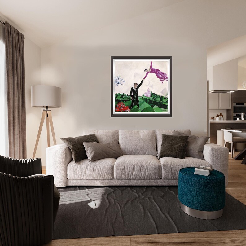 Marc Chagall "the Walk" - Digital Print Download 300 Dpi, Printable ...