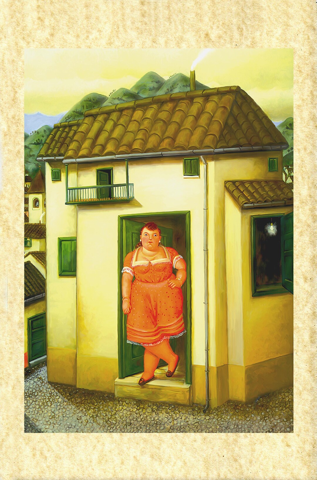 Fernando Botero Art 12, (the House), Digital Download Printable, High ...