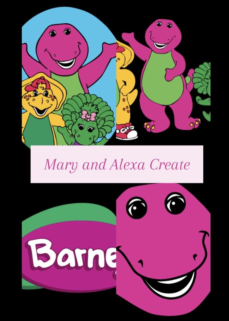 Barney & Friends Centerpieces, Cake Topper, Digital File, Printable PDF ...