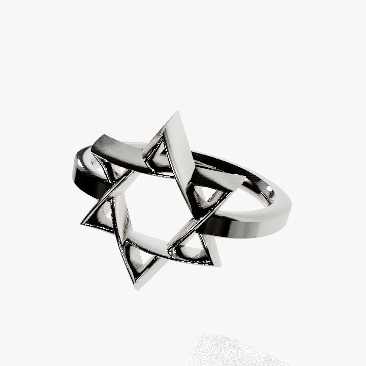 Star of David Ring, Made to Order. - Etsy