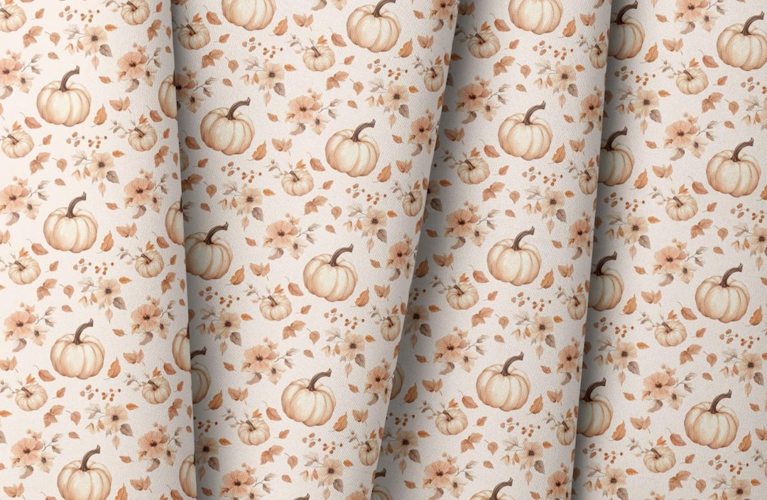 Cozy Autumn Pumpkin Faux Leather Fabric,wallet/hair Accessories Crafts ...
