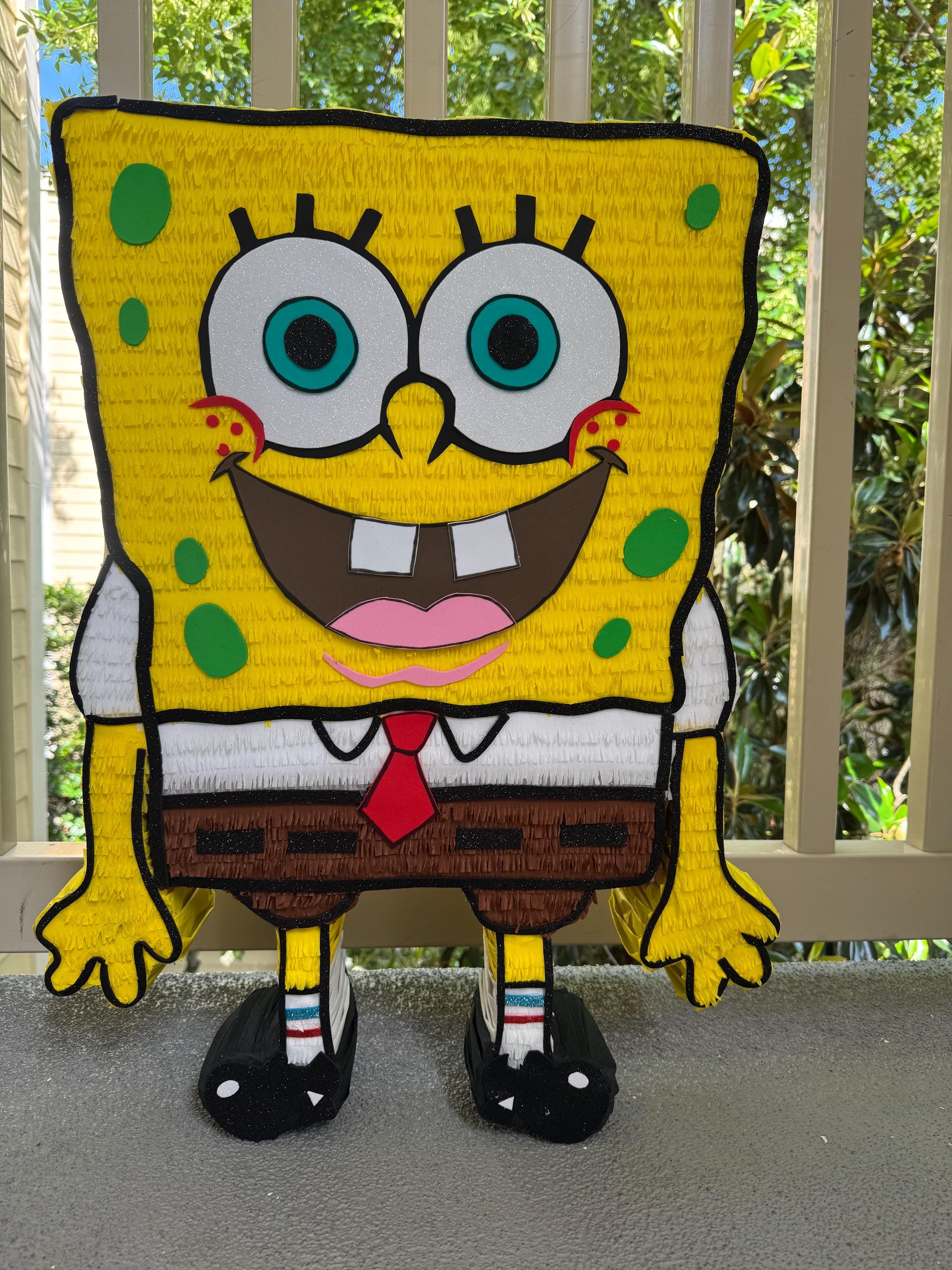 Spongebob Squarepants Piñata – Colorful Handmade Party Decoration - Etsy