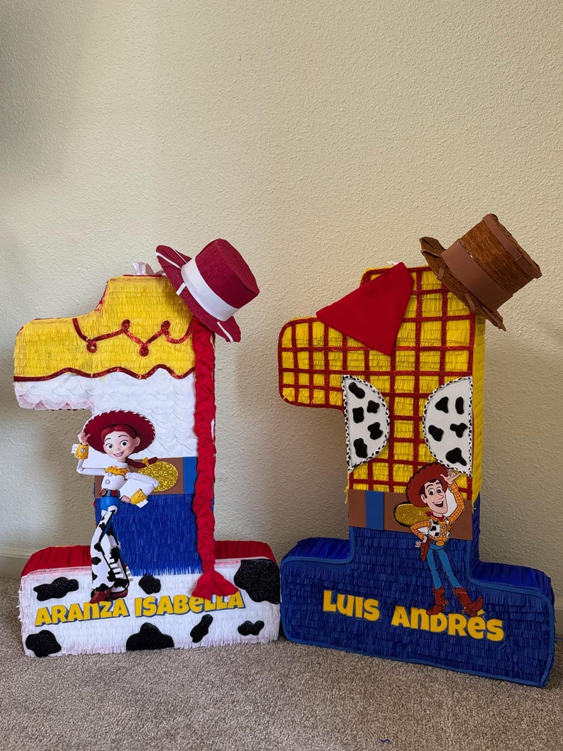 Jessie Toy Story Number Piñata: Custom Birthday Party Decoration - Etsy