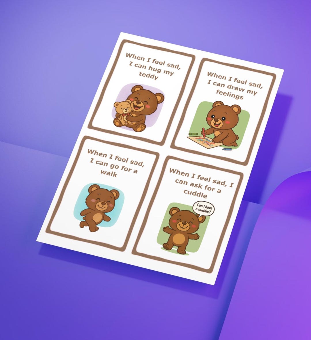 When I Feel… I Can Cards | Printable Feelings & Calm Cards for Kids ...