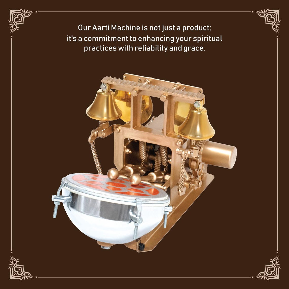 Automatic Aarti Machine With Drum & Bells, Home Temple Pooja - Etsy