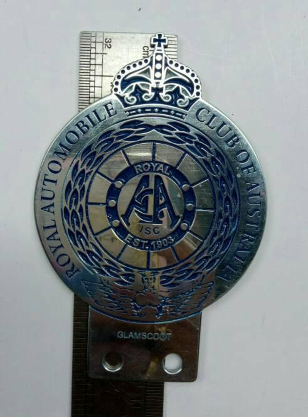 Vintage RAC Australia Car Badge Vespa Lambretta Grille Badge Placca ...