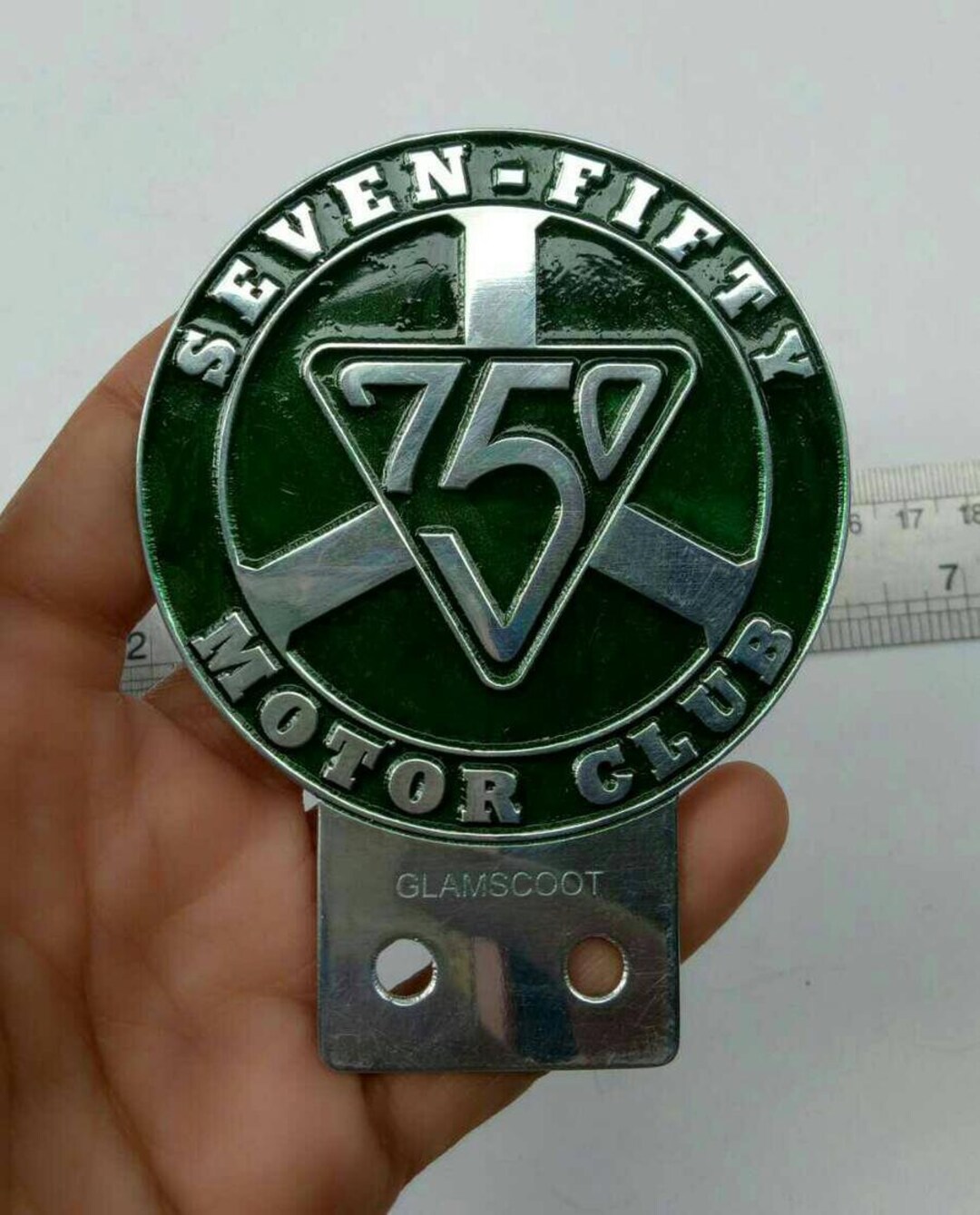 Vintage SEVEN FIFTY Honda Austin 750 Motor Club Car Badge SPORTING ...