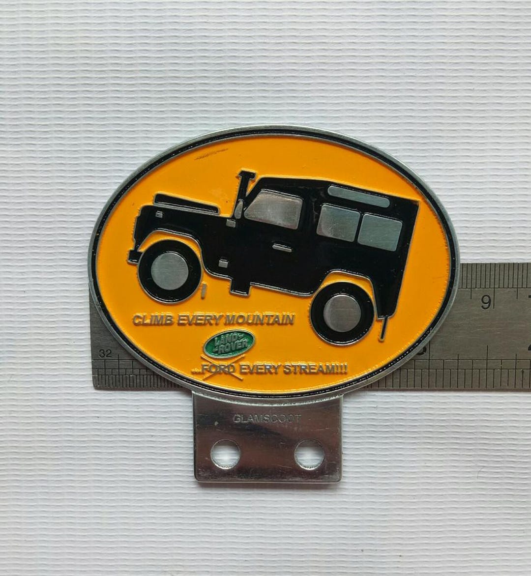 Vintage Climb Every Mountain Land Rover Ford Stream Badge Car Emblem ...