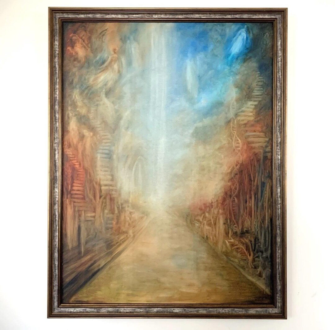 Framed Surreal Angelic Canvas Painting “sacred Passage” 40x30” Art by ...