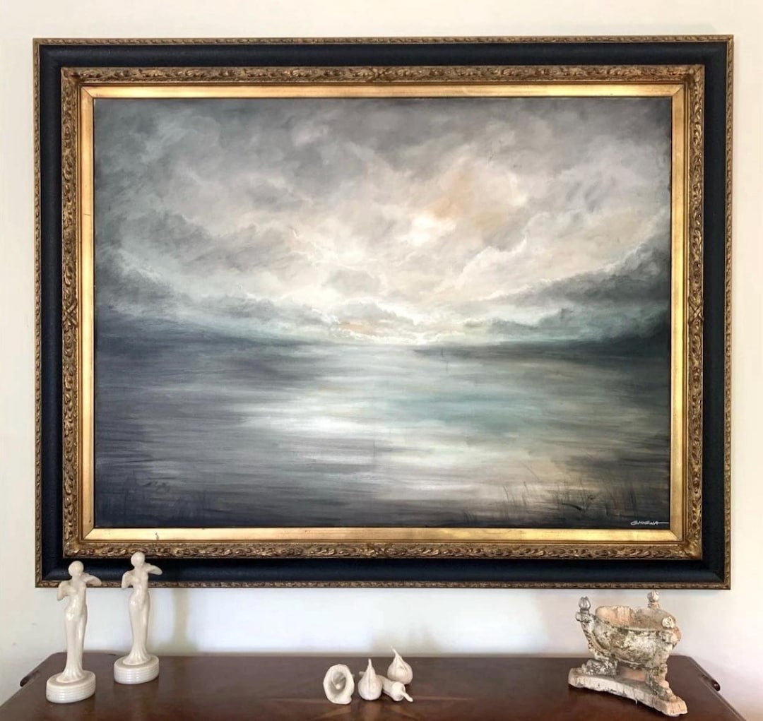 Framed Original Oil Painting on Canvas “serenity” 36x48” Fine Art by ...
