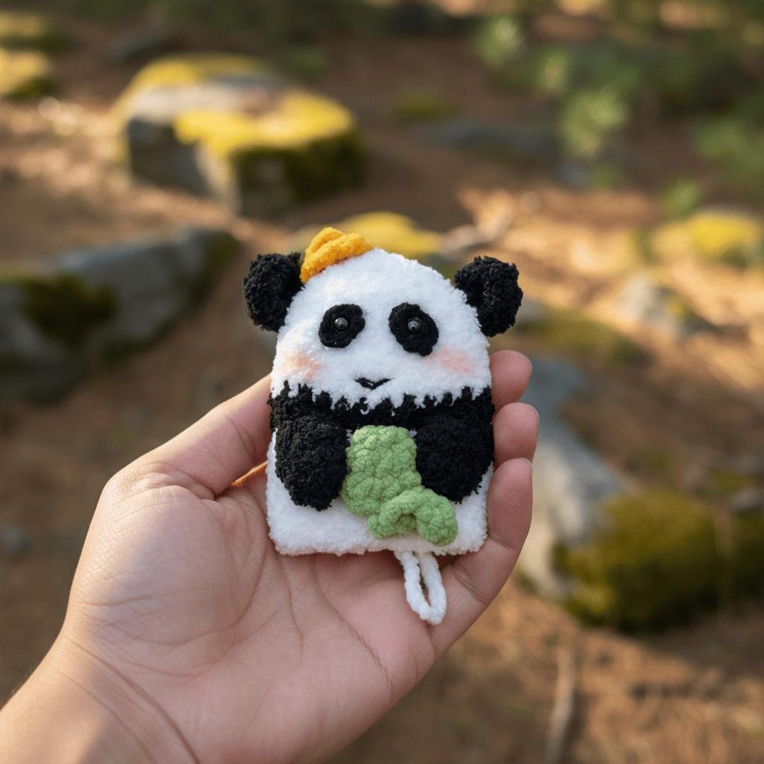 Panda Key Holder Crochet Pattern – Adorable Animal Keychain PDF Guide ...