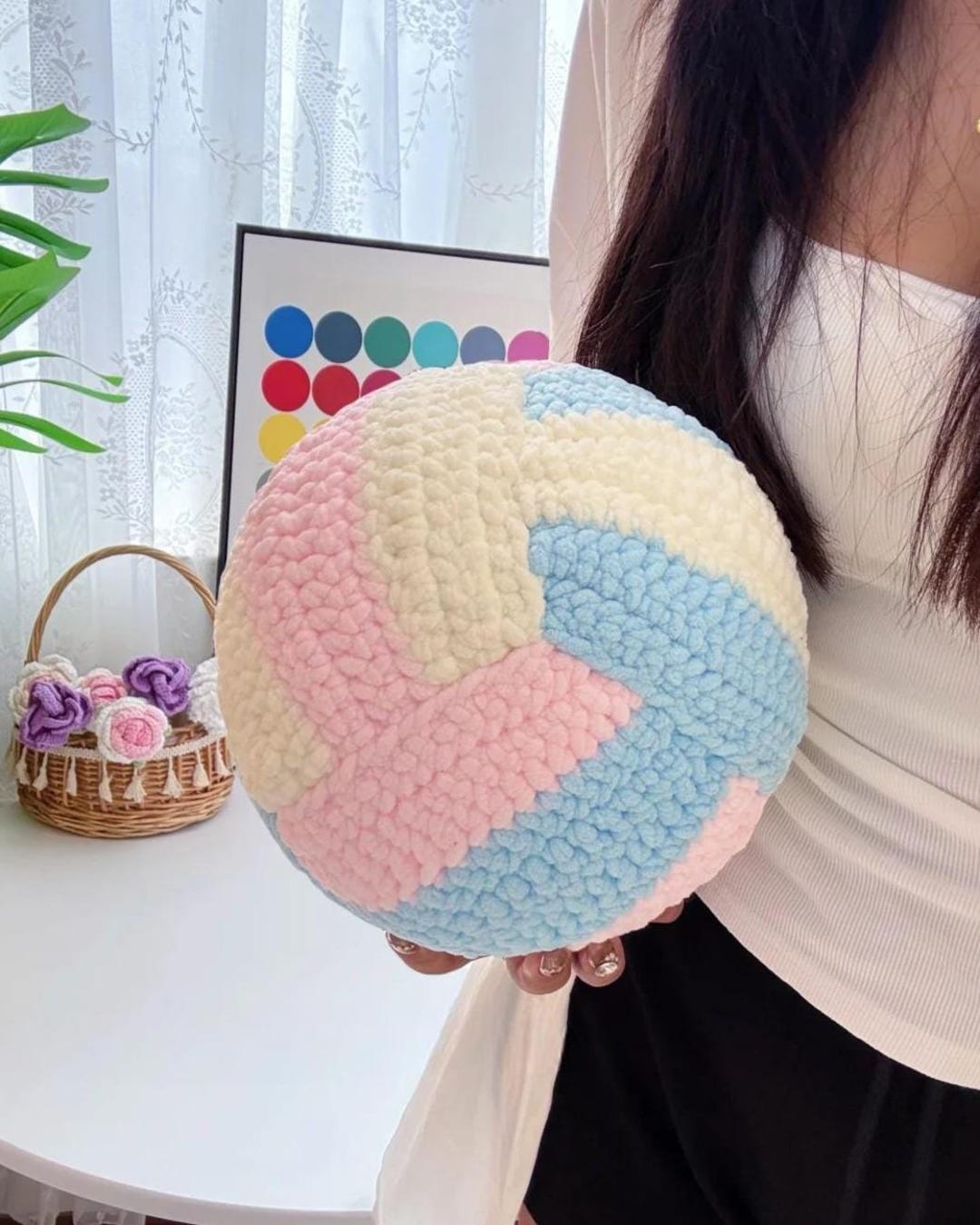 Volleyball Crochet PDF Pattern - Sports Ball Amigurumi Tutorial ...