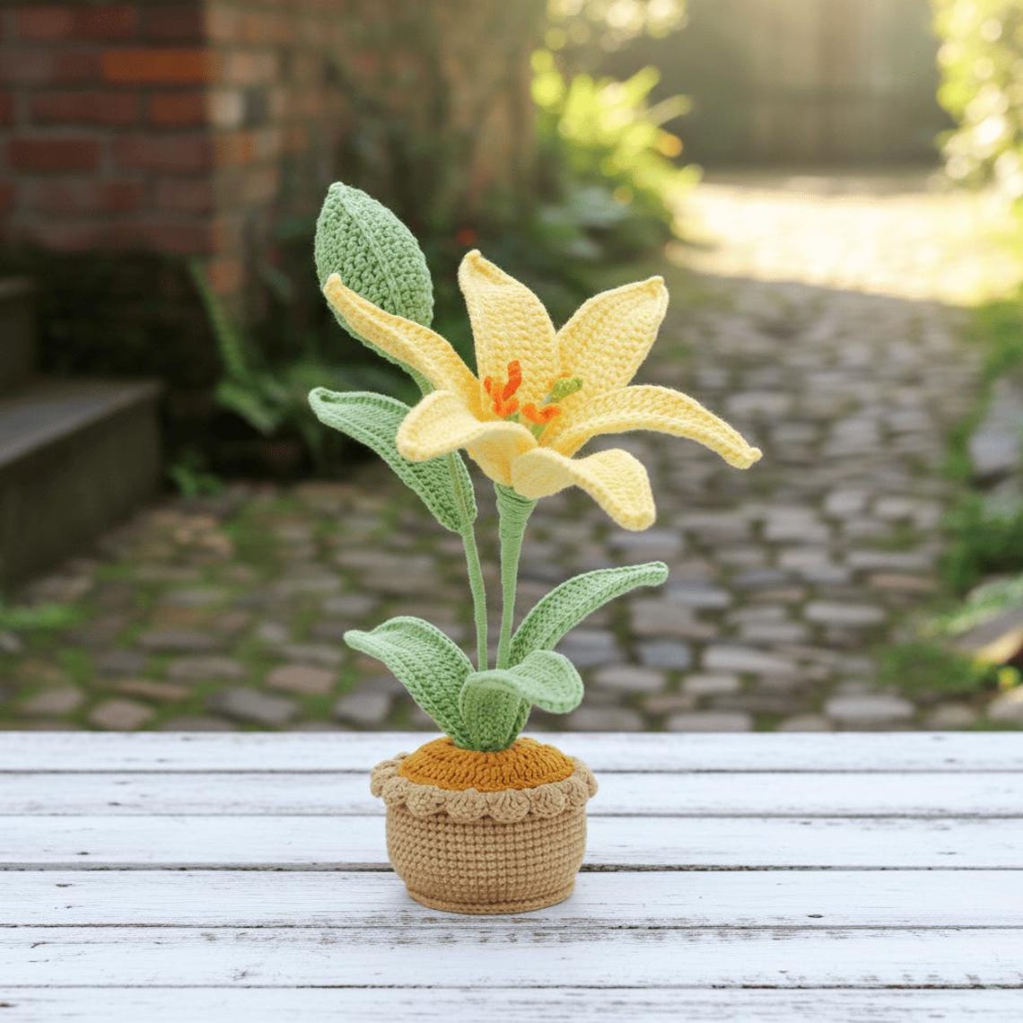 Lily Flower Pot Crochet Pattern – Elegant Amigurumi Flower PDF Tutorial ...