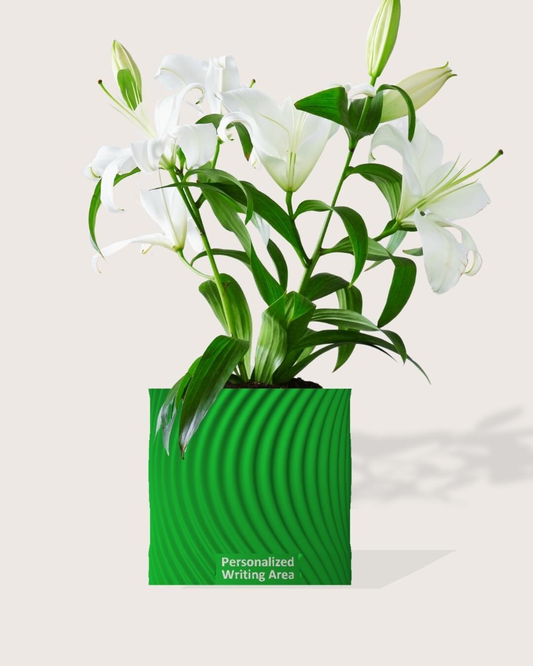 Vortica Customizable 3D Printed Flower Pot | Custom Base | Modern ...