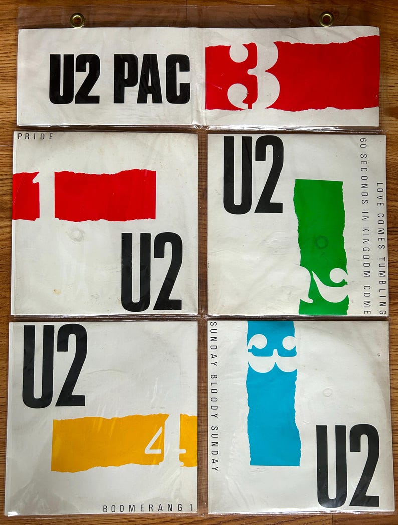 U2 PAC 3 Vinyl Record Set | CBS Ireland 1980s | Rare Collectible | 7 ...
