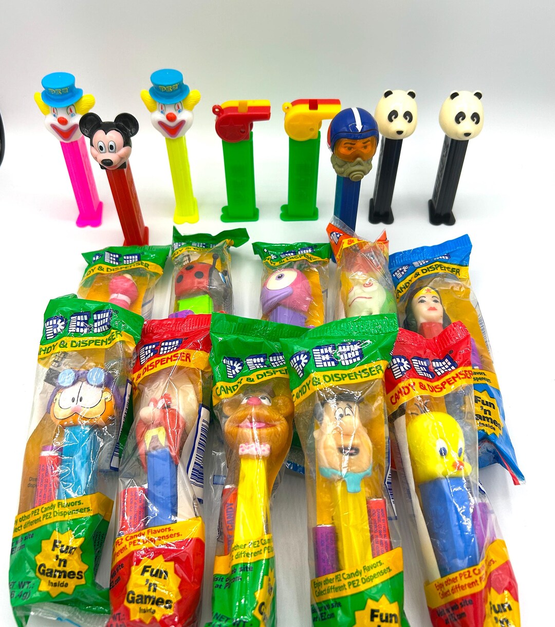 Vintage Sealed PEZ Dispenser Lot of 10, AND 8 Unsealed | Muppet Babies ...