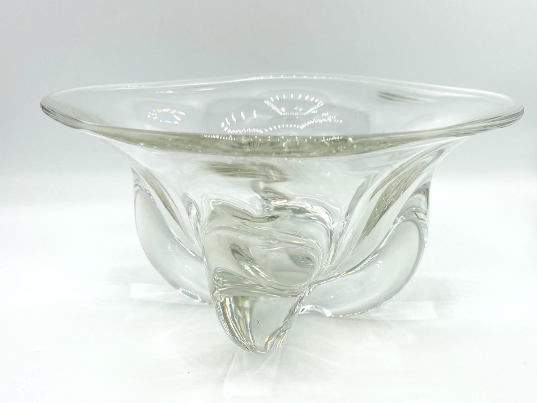 Orrefors Edward Hald Crystal Pinched-base Bowl 6" - MCM - Etsy