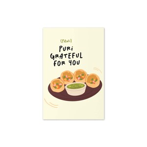 Puri Grateful Indian Card | Funny Desi Thank You South Asian Inspired ...